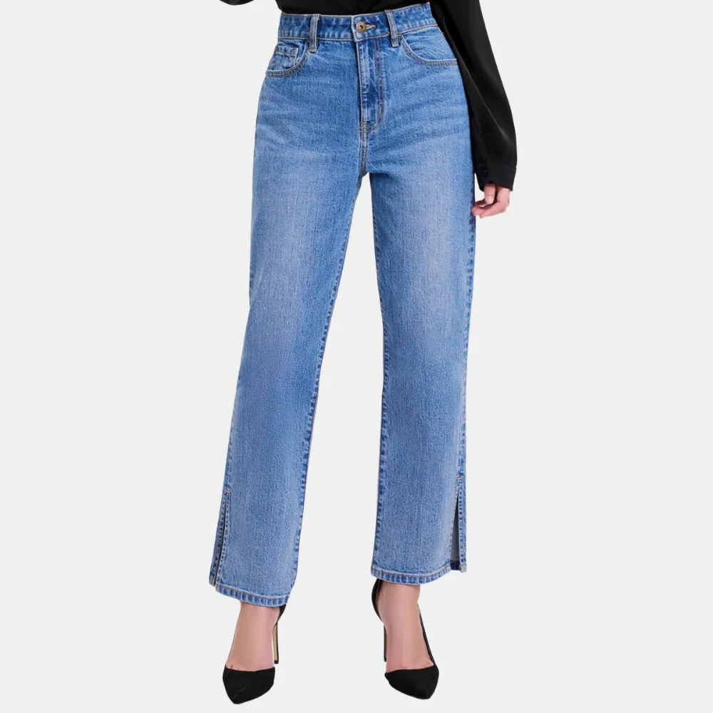 Women's Straight Split Hem Jeans - 122WD2083F2950 - V-SIXTYFOUR | Arobid