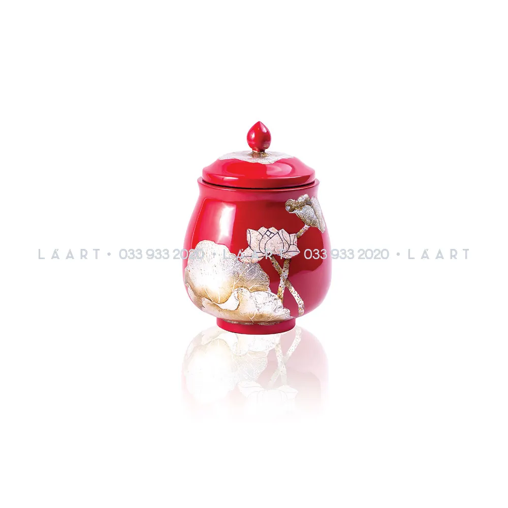 Lacquered Jar with Lid - LAART Joint Stock Company | Arobid