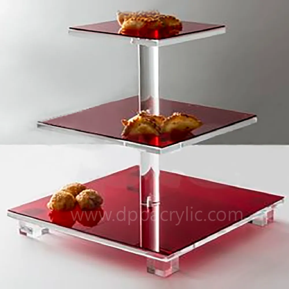 Kệ trưng bày bánh Acrylic - Kệ đựng bánh mica | Arobid