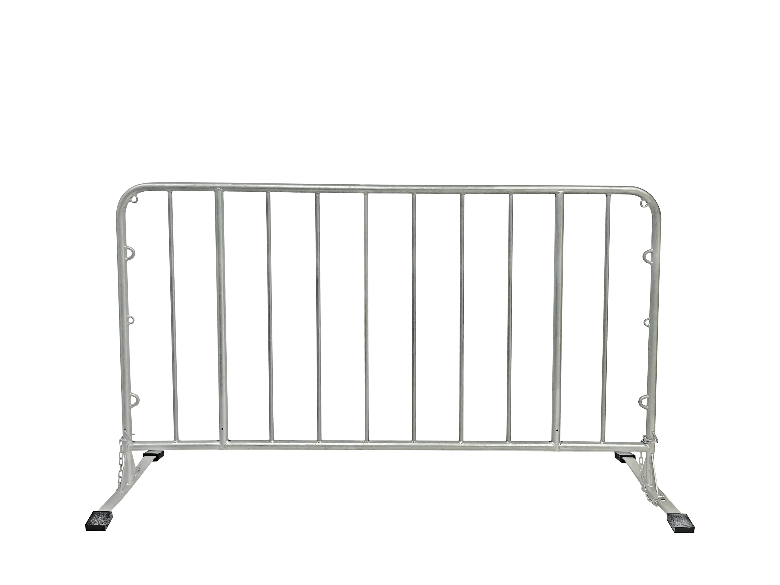 GALVANIZED STEEL INTERLOCKING EVENT BARRICADE | Arobid