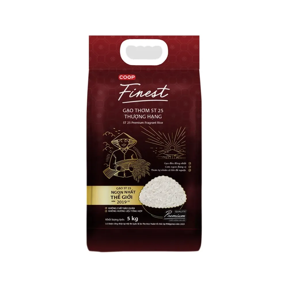Gạo thơm ST25 thượng hạng Co.op Finest 5kg | Arobid